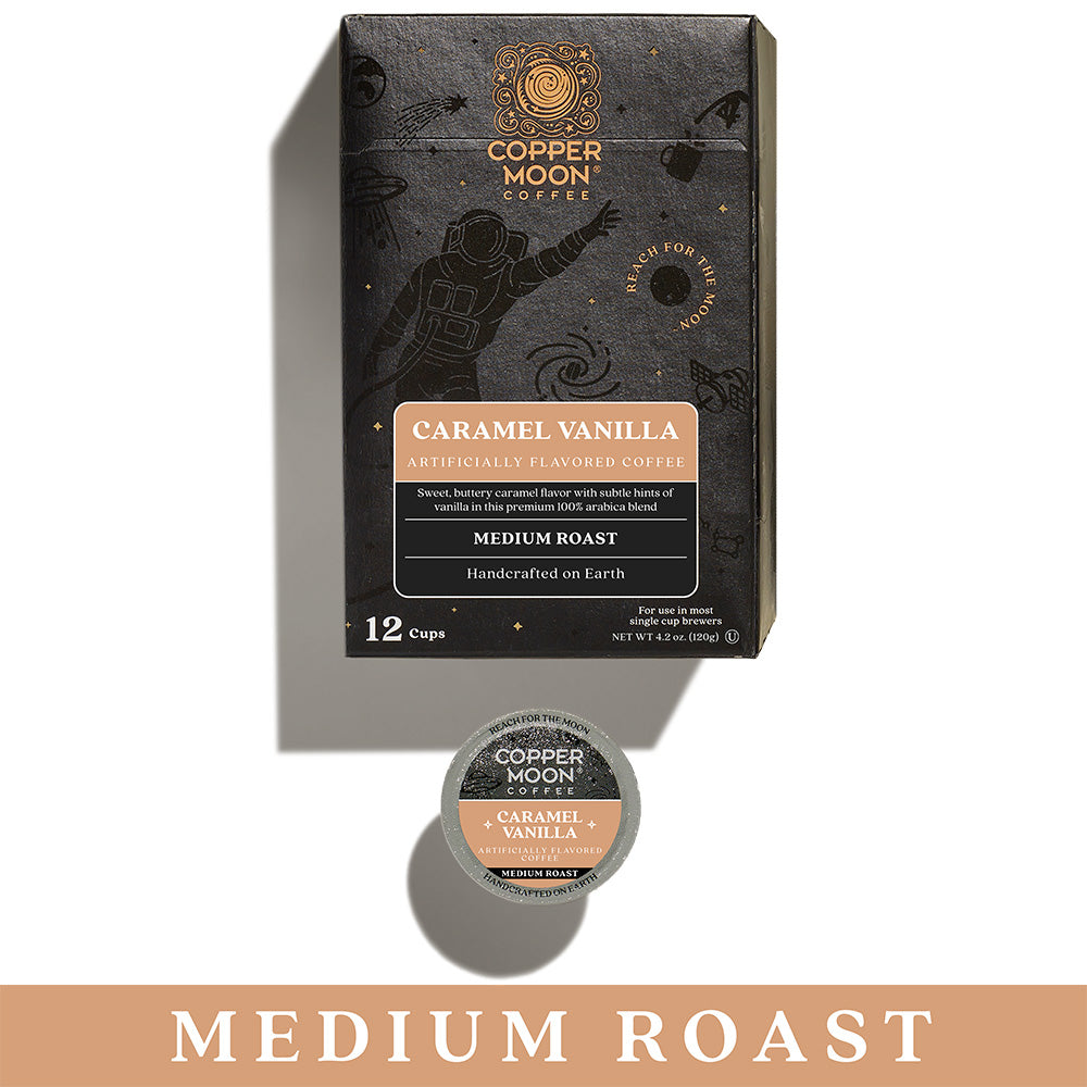 Caramel Vanilla Single Cup – Copper Moon Coffee